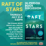 Thursday, July 21, 2022 | Evening Book Group: Raft of Stars | Brewster ...