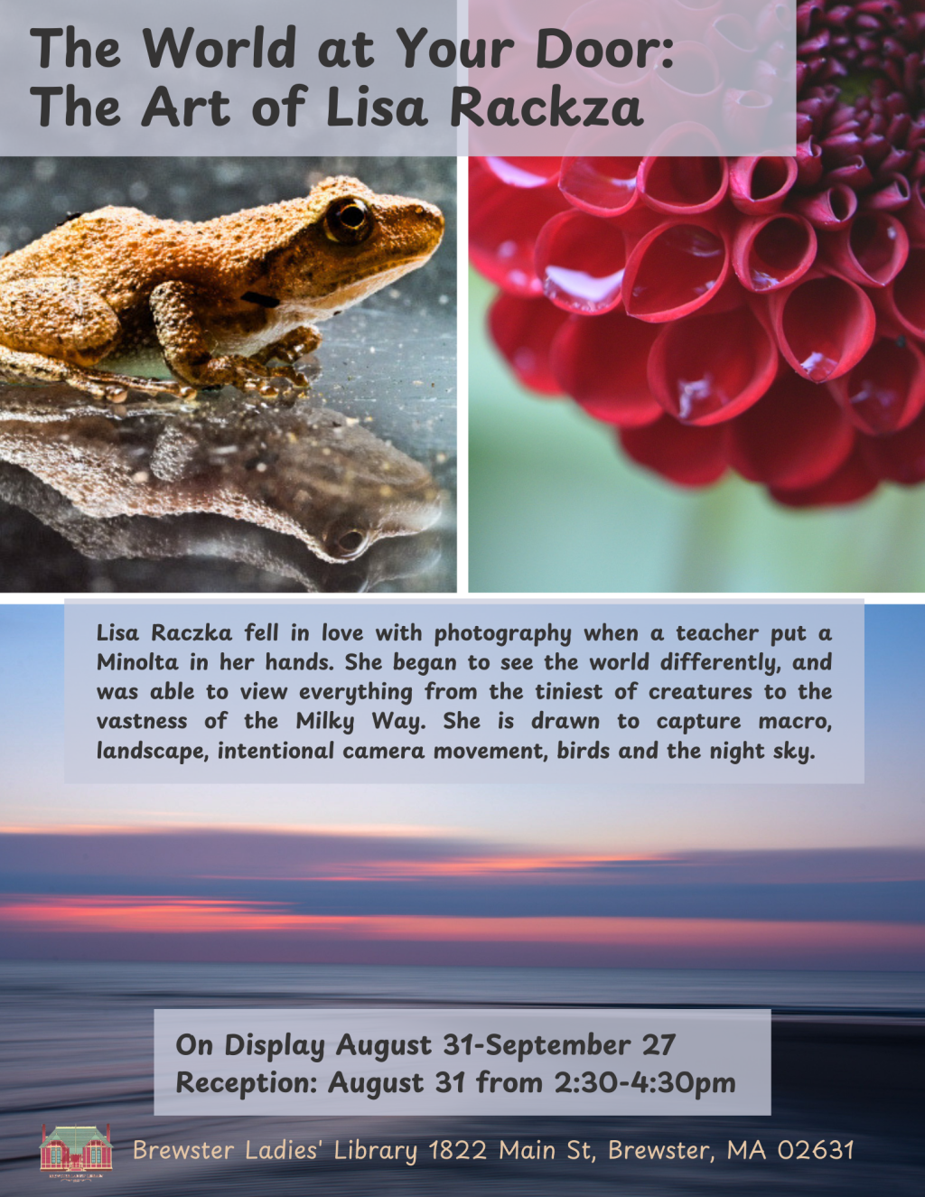 08/31/2024 | Art Show Reception: The World Outside Your Door: The Art ...