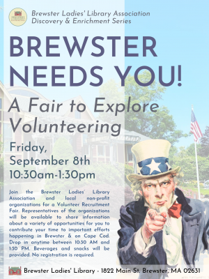 Friday, September 8, 2023 | Brewster Needs YOU! A Fair to Explore ...