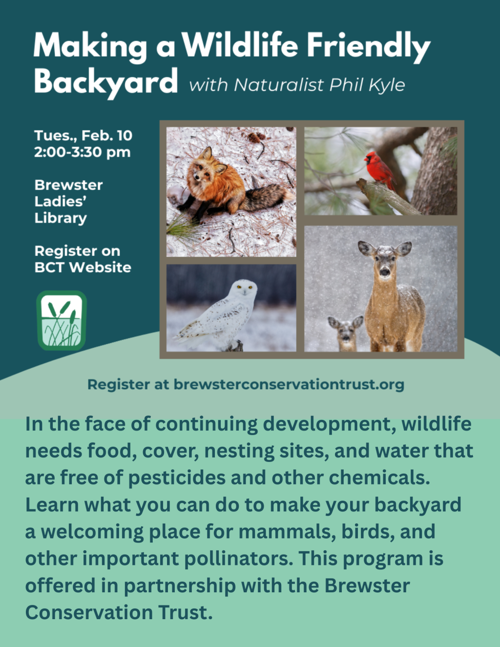 Tuesday, February 10, 2026 | Making a Wildlife Friendly Backyard with ...