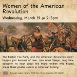 03/19/2025 | Women of the American Revolution | Brewster Ladies' Library