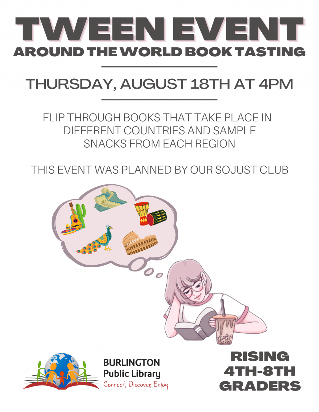 08/18/2022 | Tween Event: Around the World Book Tasting | Burlington ...