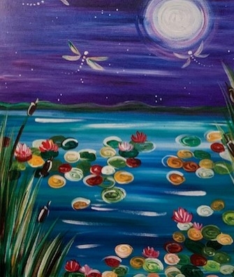 08/30/2022 | Virtual Summer Paint Night on Zoom | Burlington Public Library