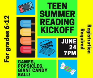 06/24/2024 | Teen Event: Teen Summer Reading Kickoff! | Burlington ...