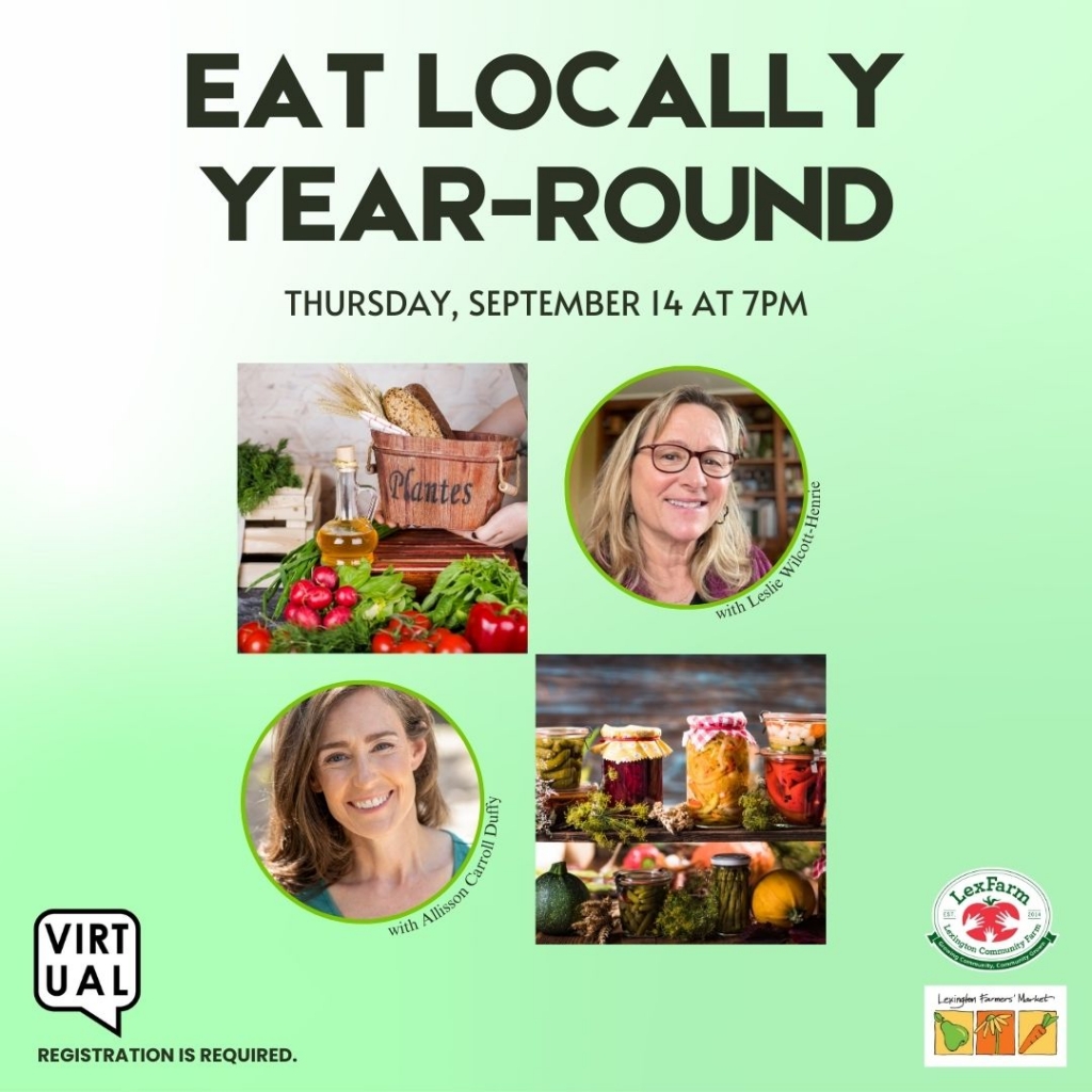 09/14/2023 | VIRTUAL - Eating Locally Year Round | Cary Memorial Library