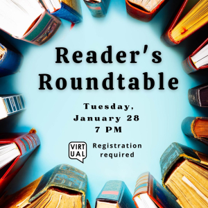 01/28/2025 | VIRTUAL - Reader's Roundtable | Cary Memorial Library