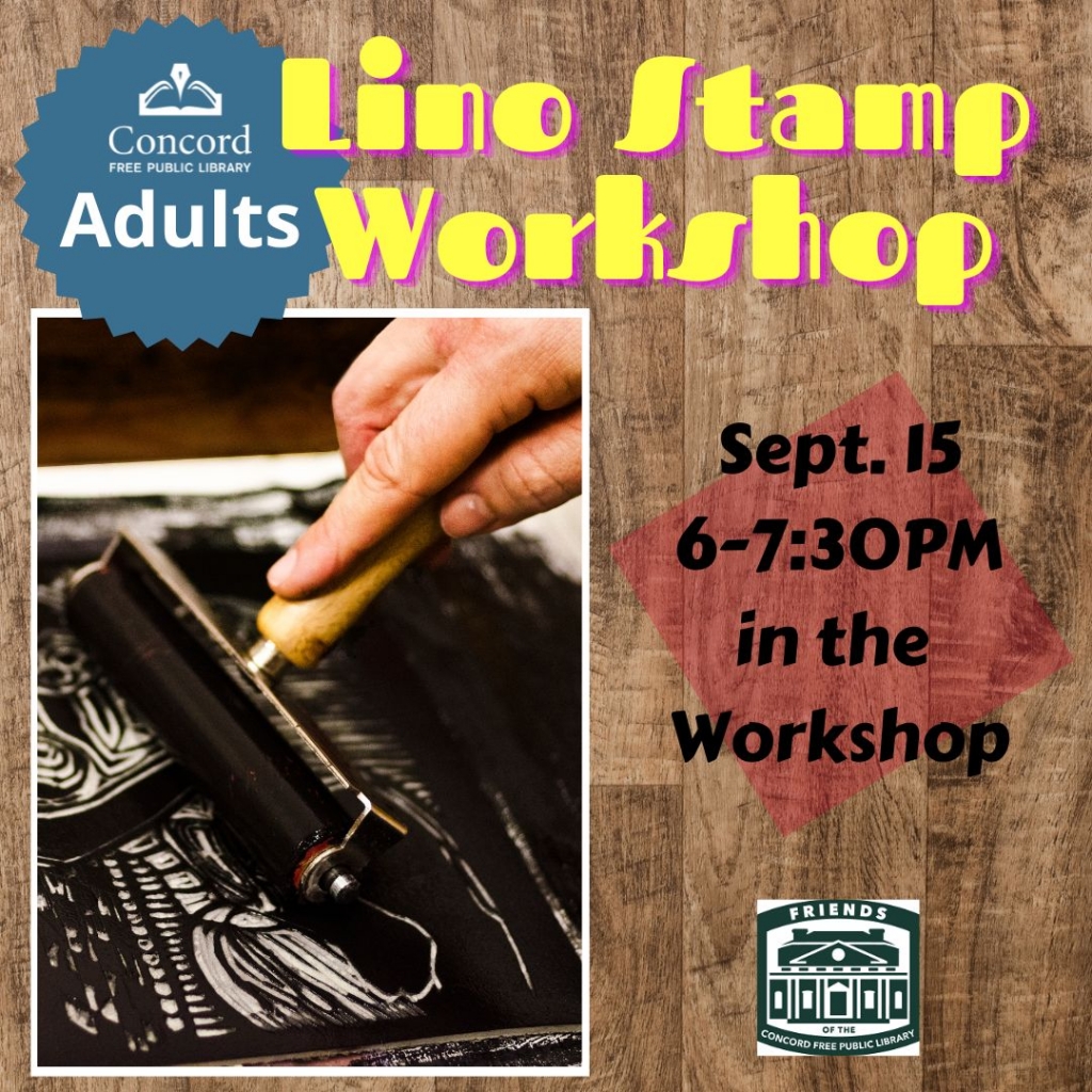 09/15/2022 | Adult Linoleum Stamp Workshop | Concord Free Public Library