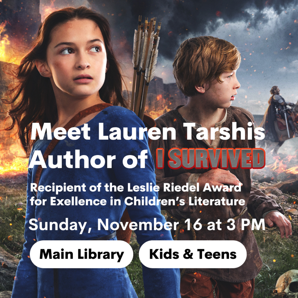 11/16/2025 | Meet Lauren Tarshis, Author of I Survived: Riedel Award ...