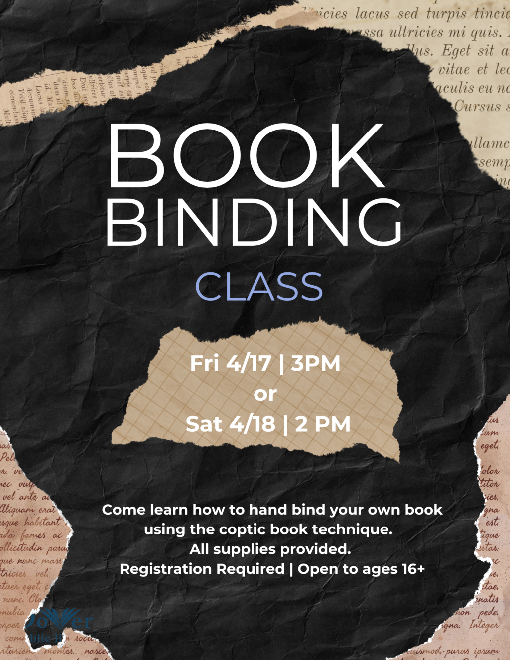 Friday, April 17, 2026 | Learn Book Binding Class - Coptic Stitch ...