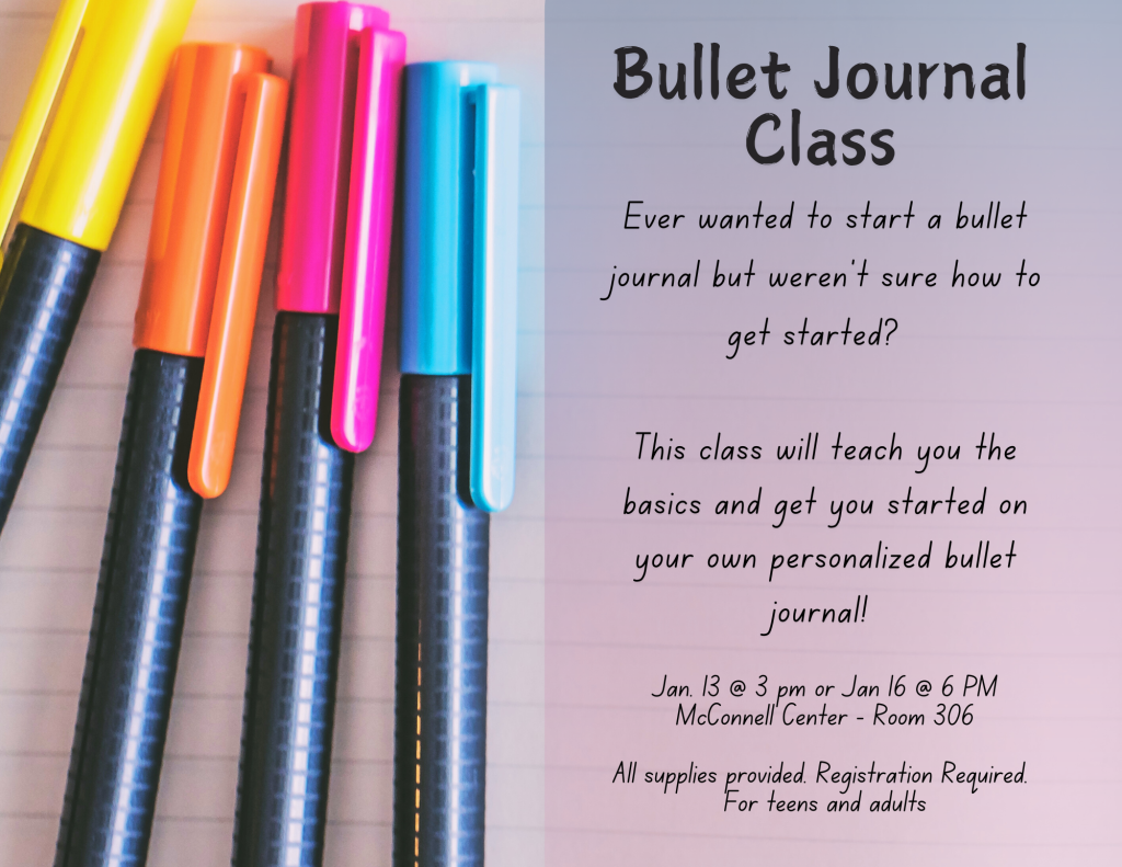 01/16/2025 | Bullet Journal Class | Dover Public Library