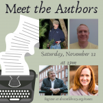 Saturday, November 12, 2022 | Meet the Authors! | Parker Memorial Library