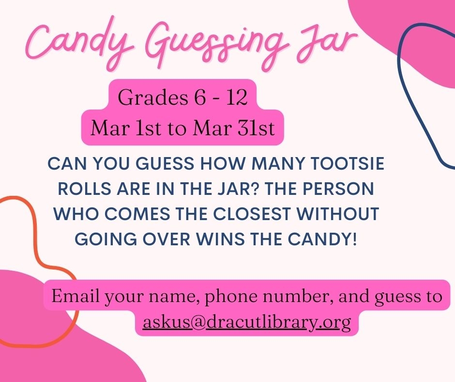 03/01/2023 | Candy Guessing Jar | Parker Memorial Library