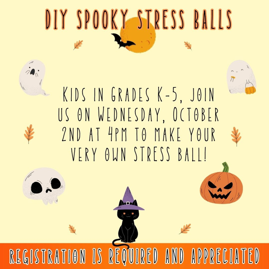 10/02/2024 | DIY Spooky Stress Balls | Parker Memorial Library