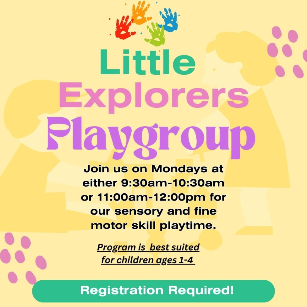 11/24/2025 | Little Explorers Playgroup: A sensory and fine motor skill playtime | Parker ...