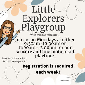 03/25/2024 | Little Explorers Playgroup: A sensory and fine motor skill playtime | Parker ...
