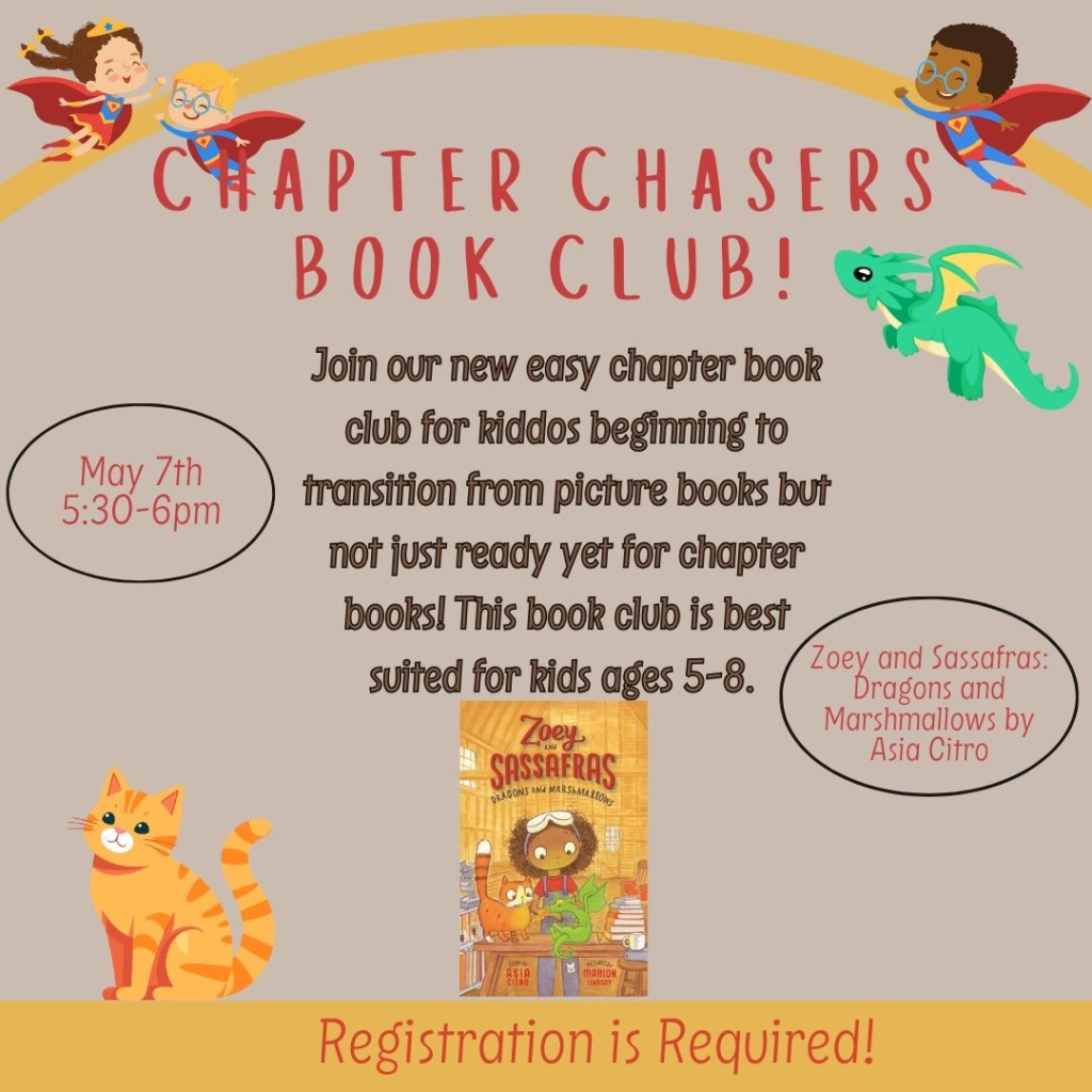 05/07/2025 | Chapter Chasers Book Club: Zoey and Sassafras- Dragons and Marshmallows | Parker ...