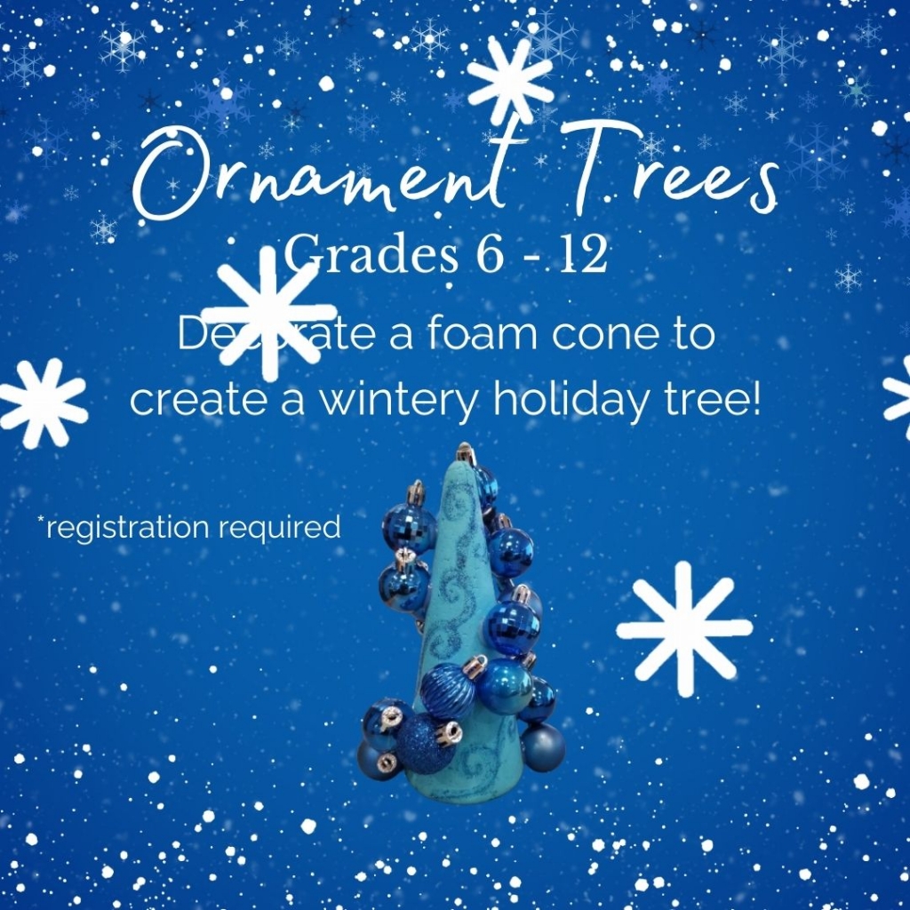12/27/2023 | YA Ornament Tree | Parker Memorial Library