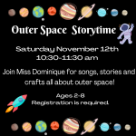 11/12/2022 | Outer Space Storytime | Parker Memorial Library