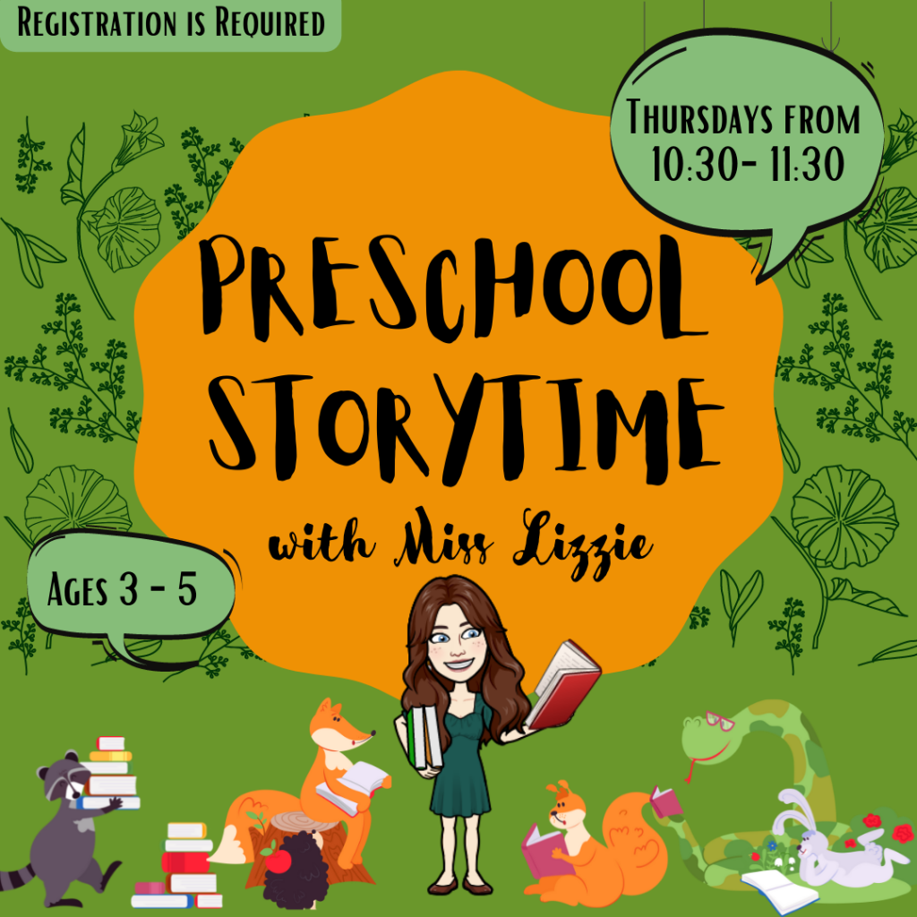10/20/2022 | Preschool Storytime with Miss Lizzie | Parker Memorial Library