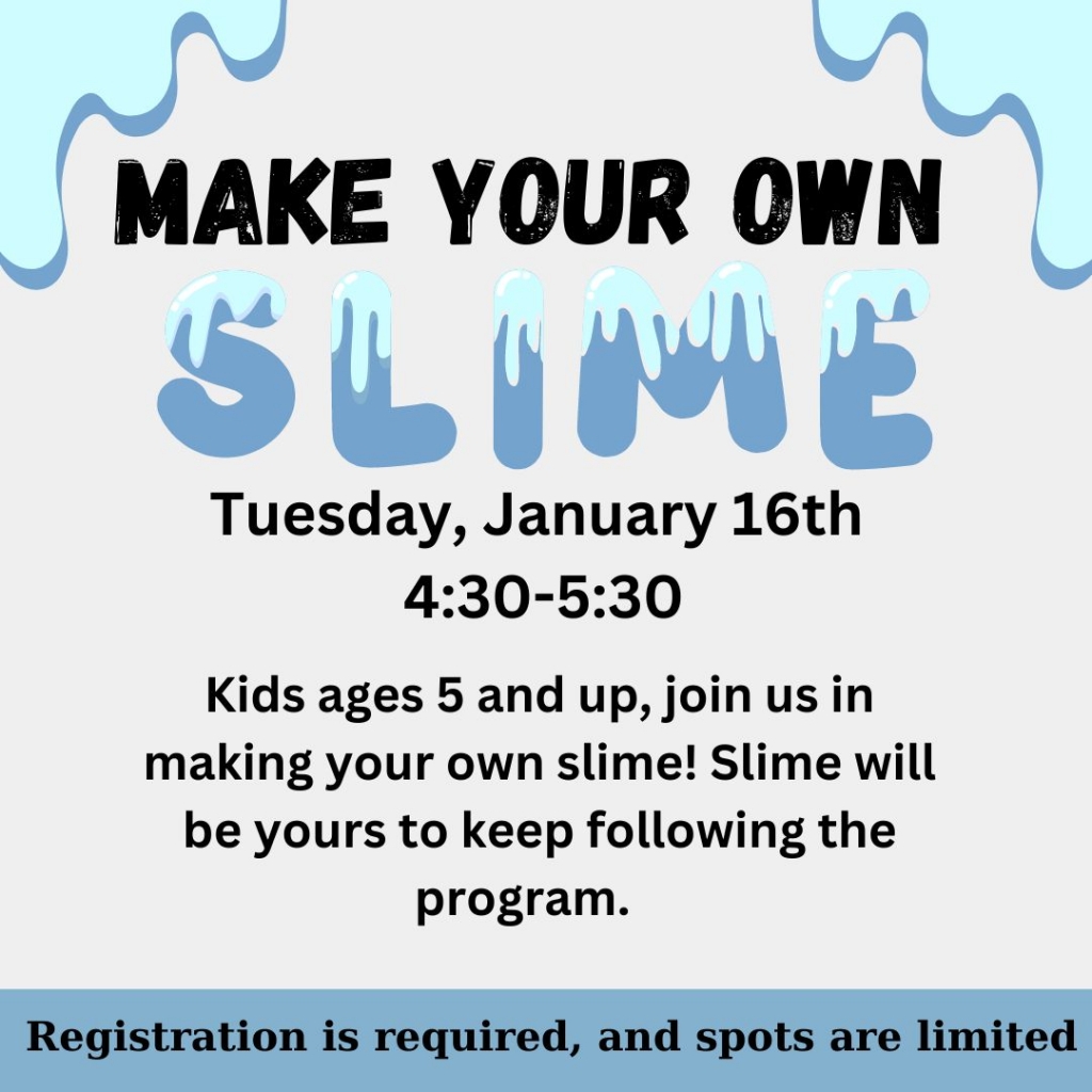 01/16/2024 | Make Your Own Slime | Parker Memorial Library