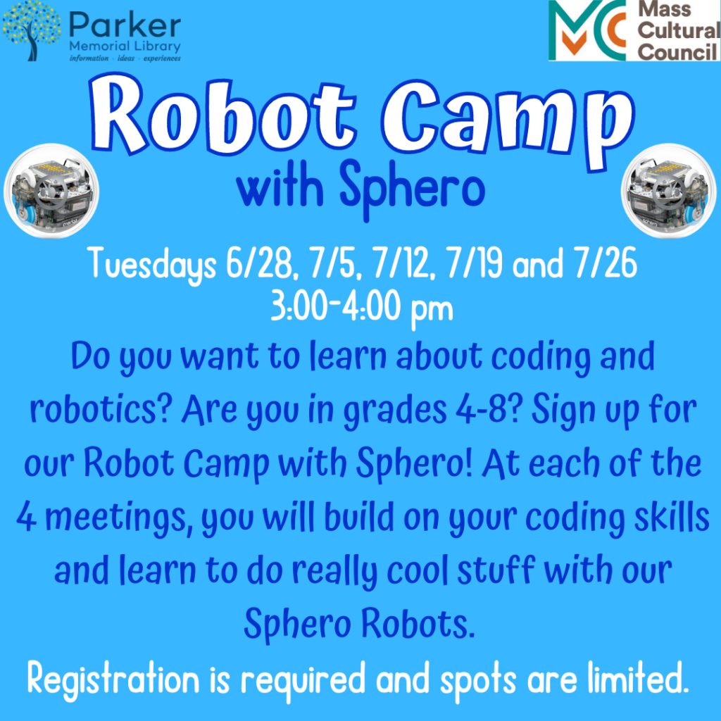 07/05/2022 | Robot Camp | Parker Memorial Library