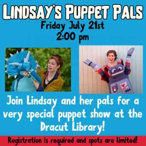 07/21/2023 | Lindsay's Puppet Pals Show | Parker Memorial Library