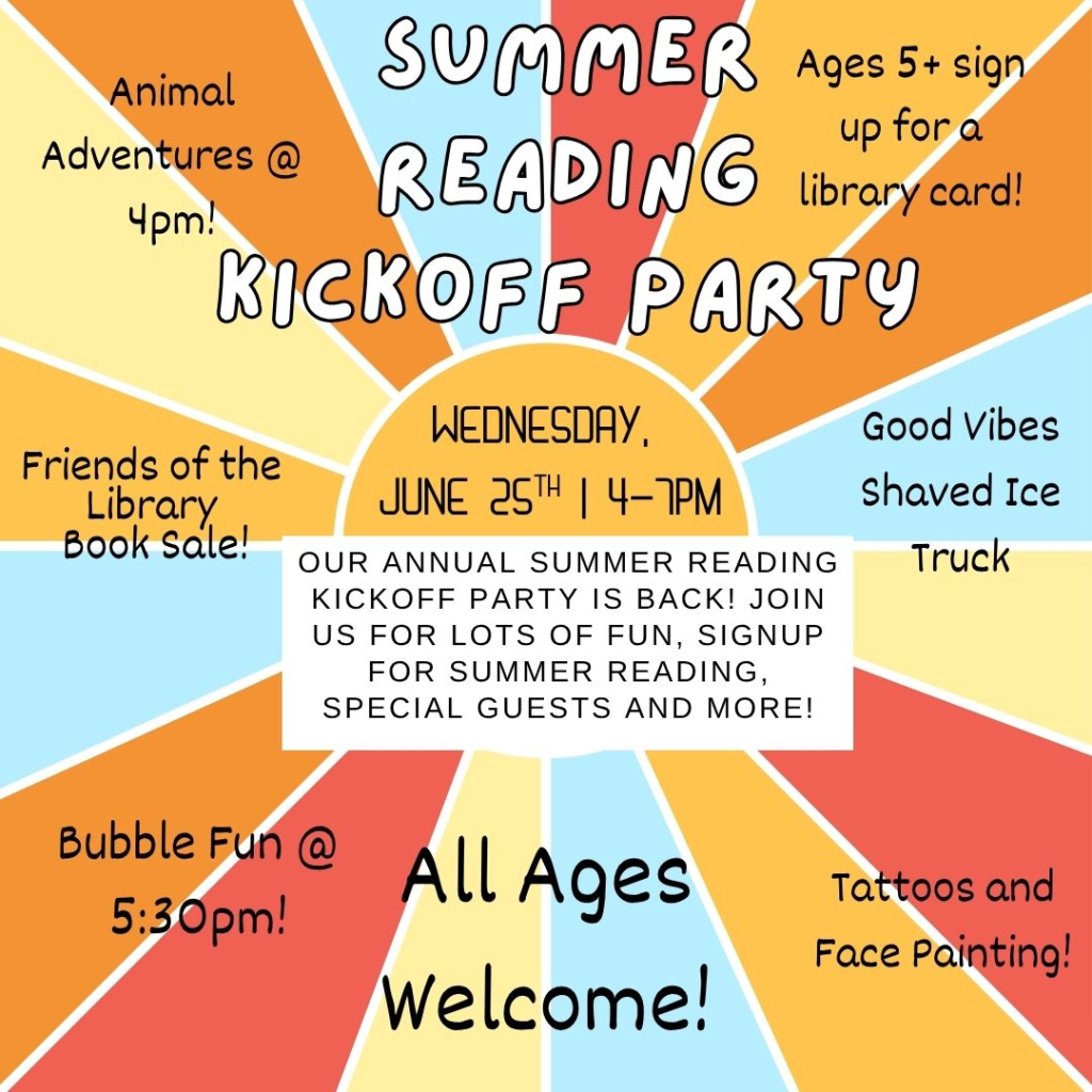 06/25/2025 | Summer Reading Kickoff Party | Parker Memorial Library