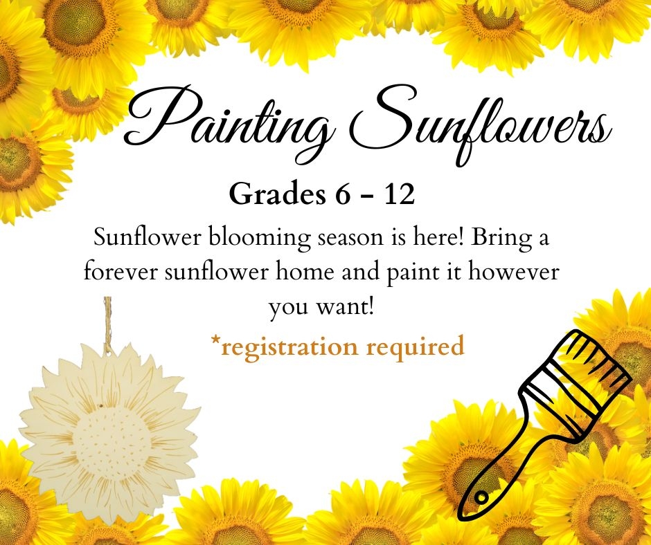 09/11/2023 | Painting Sunflowers | Parker Memorial Library