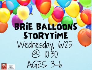 Wednesday, June 25, 2025 | Brie Balloons Storytime | East Longmeadow ...