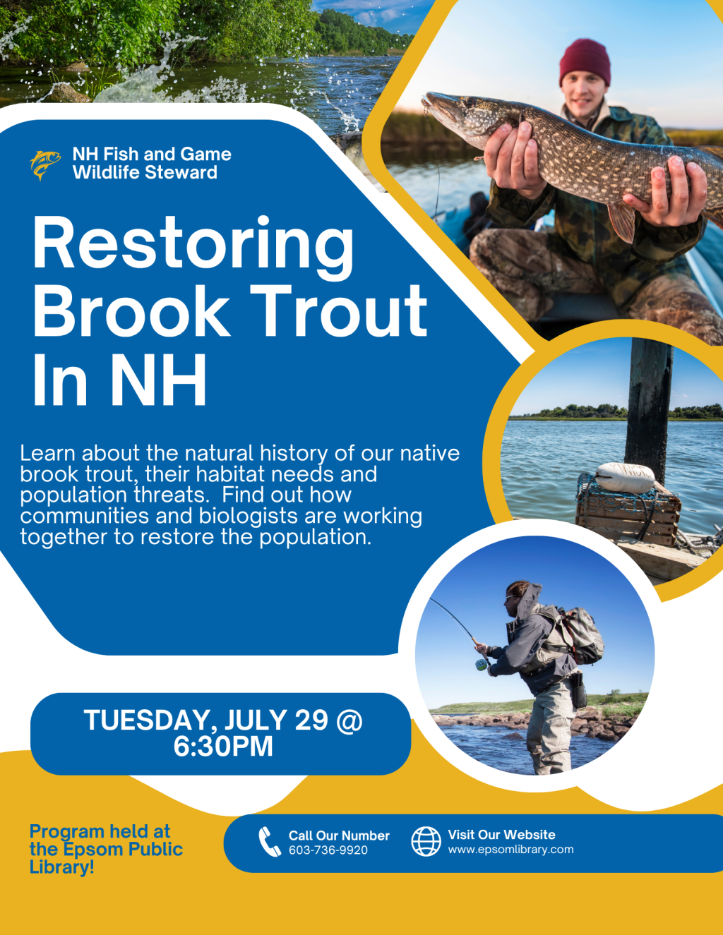 Tuesday, July 29, 2025 | Restoring Brook Trout in New Hampshire with NH ...