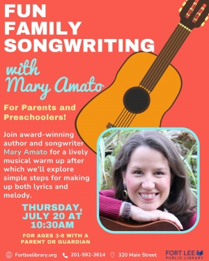 07/20/2023 | Fun Family Songwriting with Mary Amato | Fort Lee Public ...