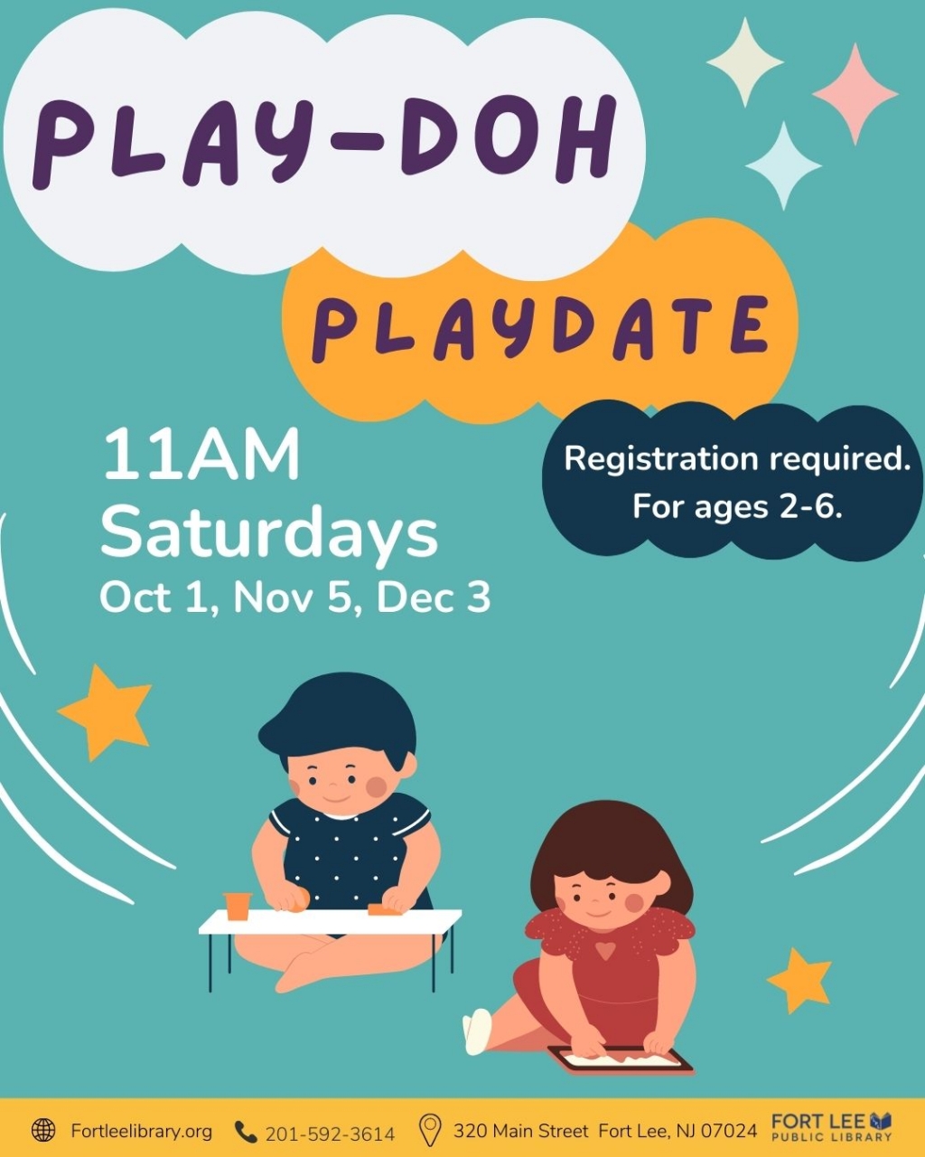 11/05/2022 | Play-Doh Playdate | Fort Lee Public Library