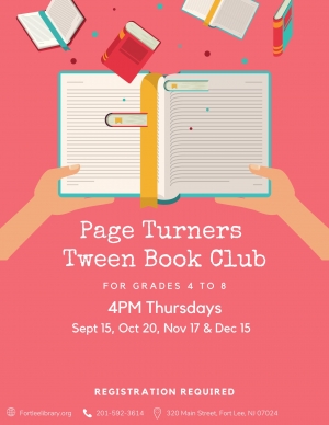 09/15/2022 | Page Turners Tween Book Club | Fort Lee Public Library