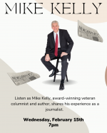 02/15/2023 | CANCELED - Mike Kelly | Fort Lee Public Library