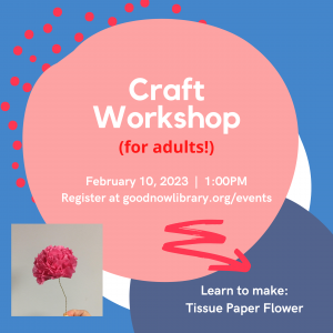 02/10/2023 | Craft Workshop (for adults!) - Tissue Paper Flower ...
