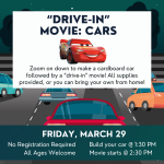 03/29/2024 | Create a Cardboard Car and "Drive-in" for a movie, Cars (G ...