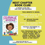11/15/2022 | Next Chapter Book Club for 2nd and 3rd graders | Goodnow ...