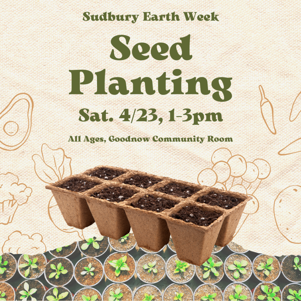 04/23/2022 | Earth Day Celebration: Seed Planting | Goodnow Library