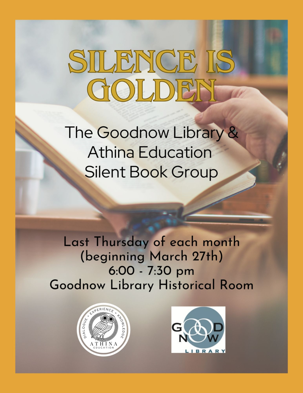 03/27/2025 | Silence is Golden: The Goodnow Library and Athina ...