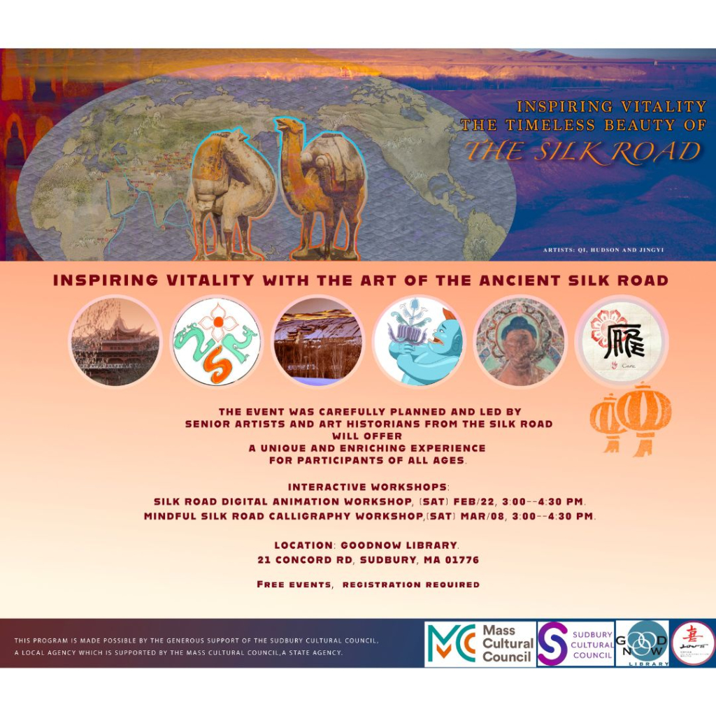 03/08/2025 | Mindful Silk Road Calligraphy Workshop | Goodnow Library