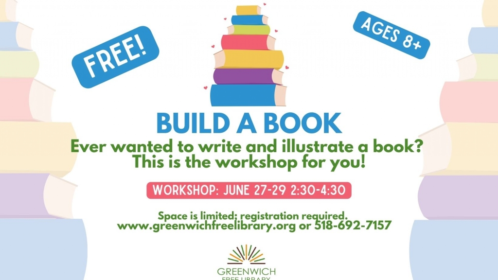 06/27/2023 | Build a Book Workshop for Kids | Greenwich Free Library