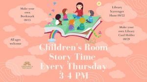 09/15/2022 | Children's Room Story Hour | Greenwich Free Library