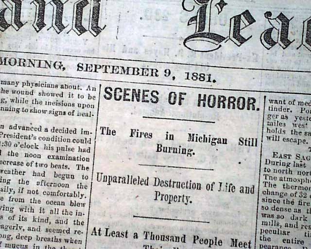 11/09/2022 | The Michigan Thumb Fires of 1871 & 1881 | Hamburg Township ...