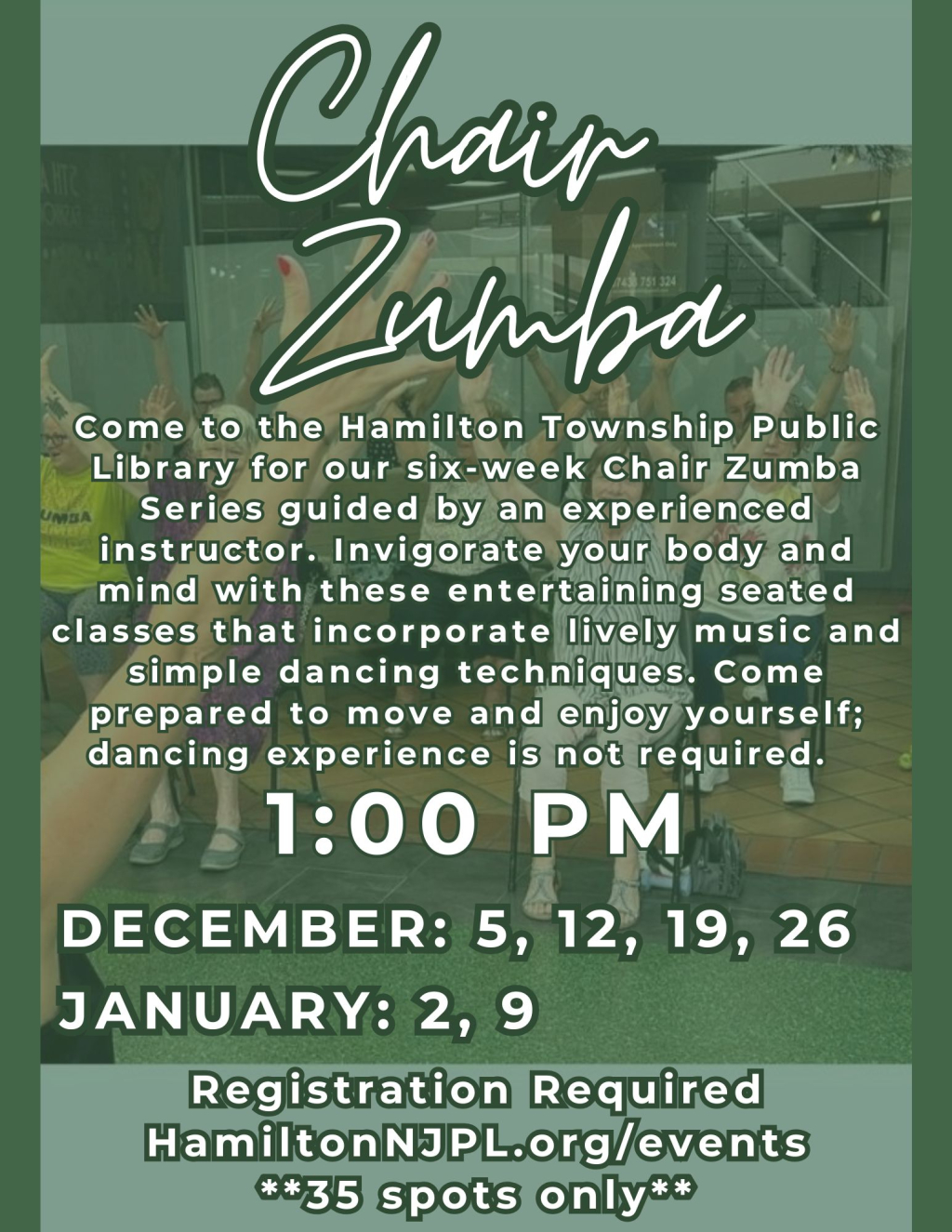 12/12/2025 | Chair Zumba | Hamilton Township Public Library