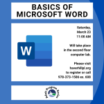 03/23/2024 | Basics of Microsoft Word | Haverhill Public Library