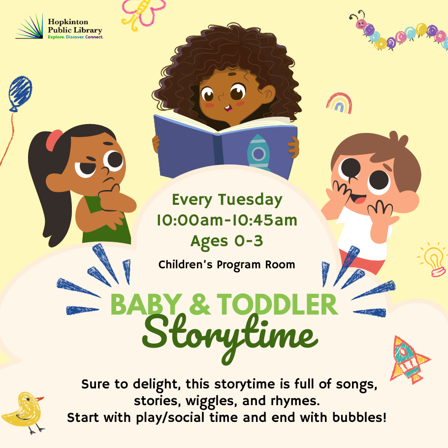 Tuesday, December 2, 2025 | Baby & Toddler Storytime | Hopkinton Public ...
