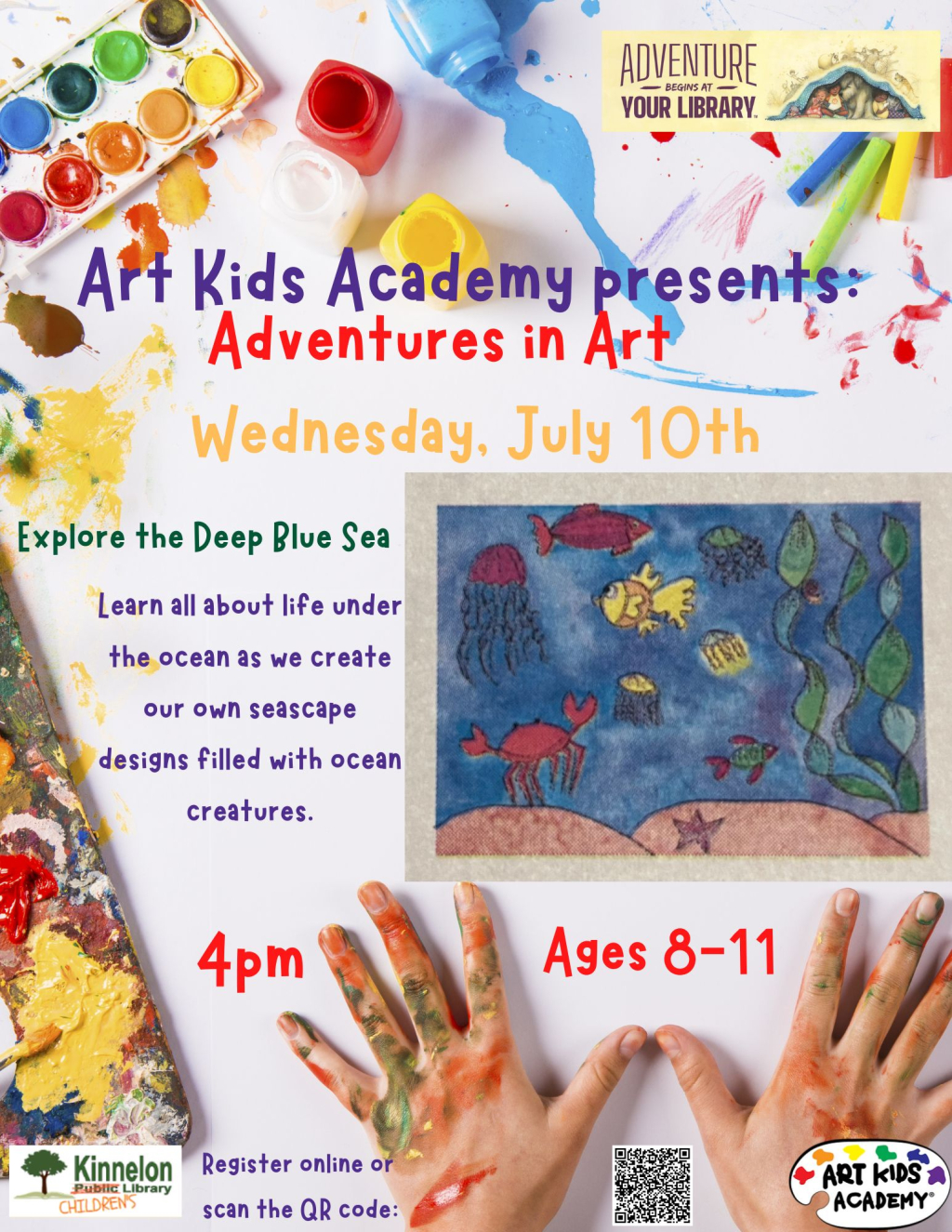 Wednesday, July 10, 2024 | Adventures in Art: Art Kids Academy presents ...