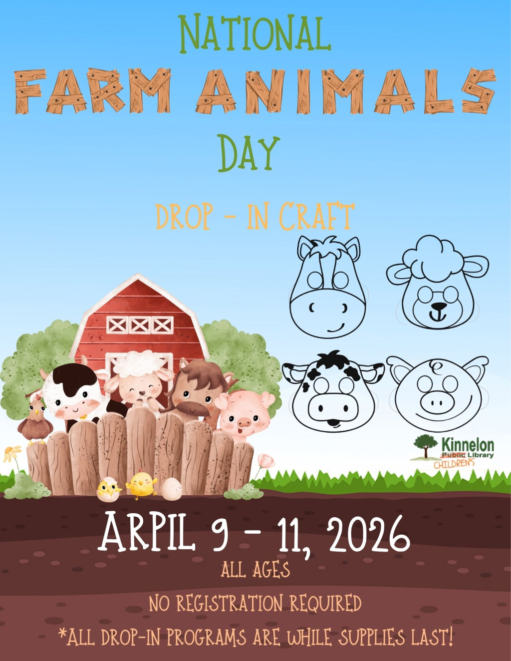 04/09/2026 | Drop-In National Farm Animals Day Craft: Children's Room ...