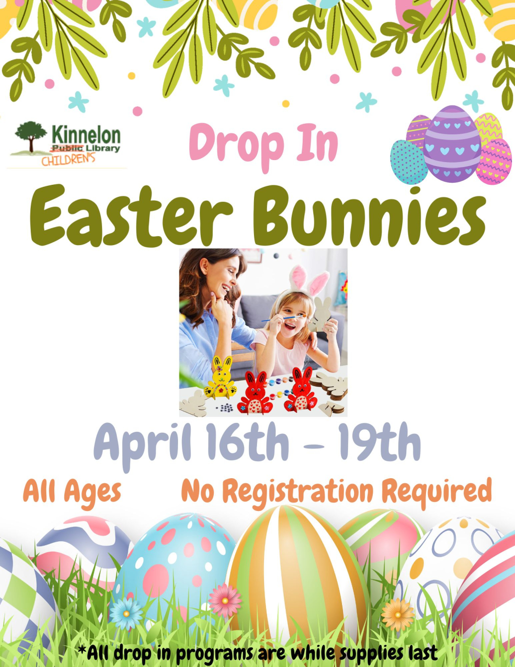 Friday, April 18, 2025 | Drop In Easter Bunnies Craft: Children's Room ...