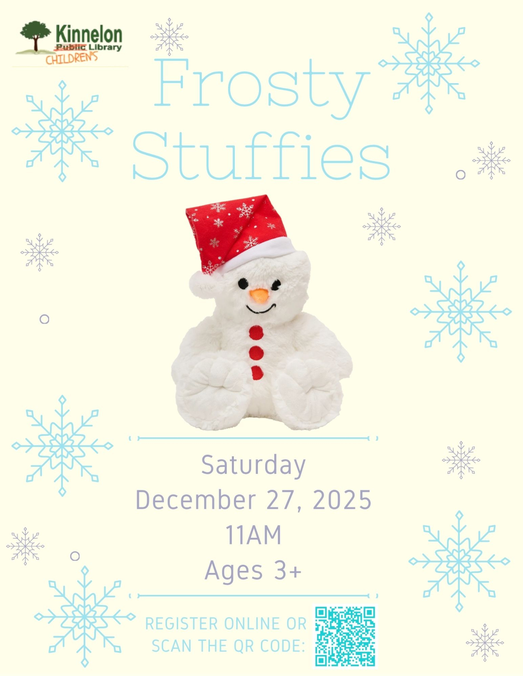 12/27/2025 | Frosty Stuffies: RMS 1 & 2 | Kinnelon Public Library
